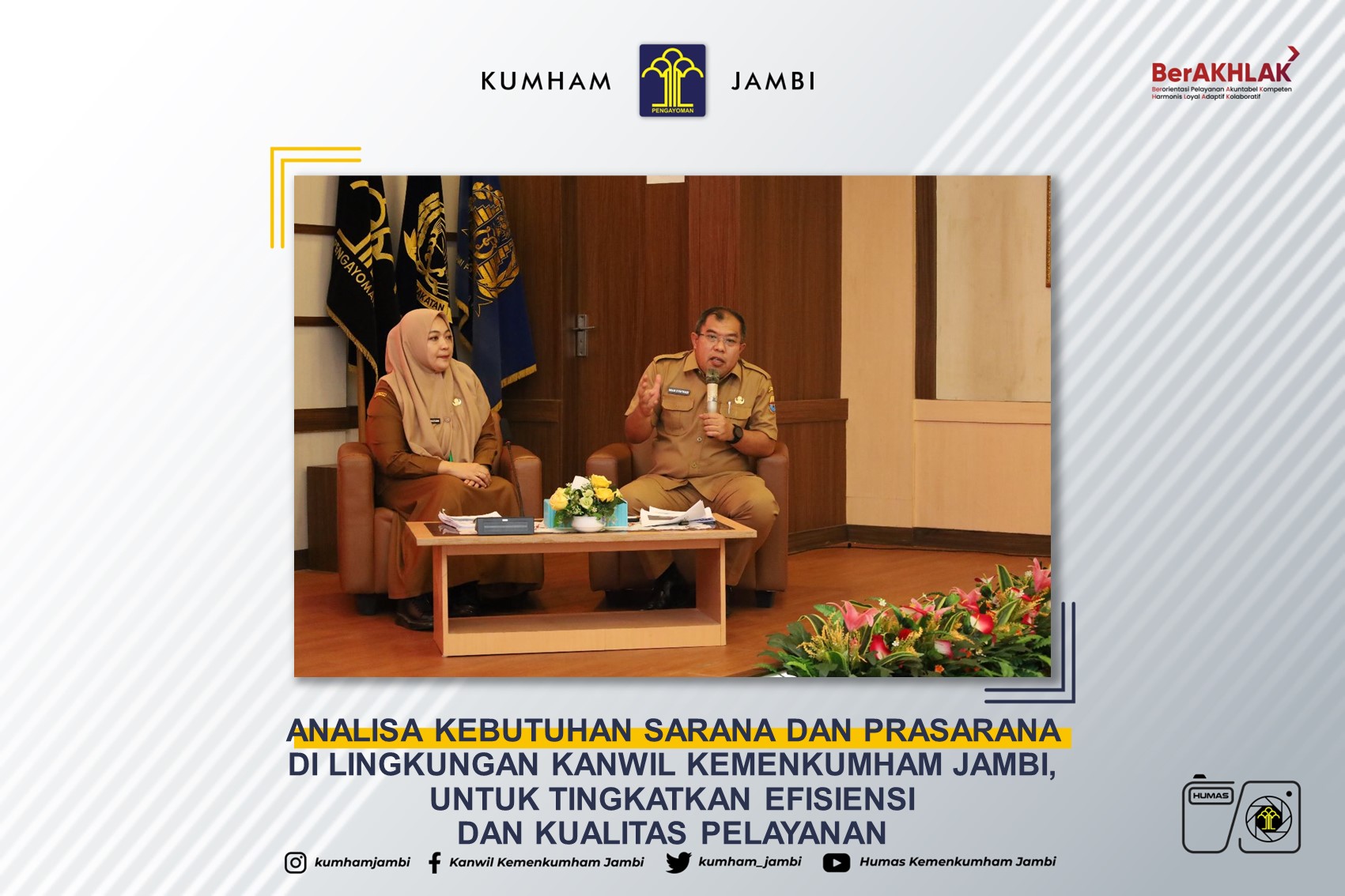 Analisa Kebutuhan Sarana dan Prasarana di Lingkungan Kanwil Kemenkumham Jambi, Untuk Tingkatkan ...