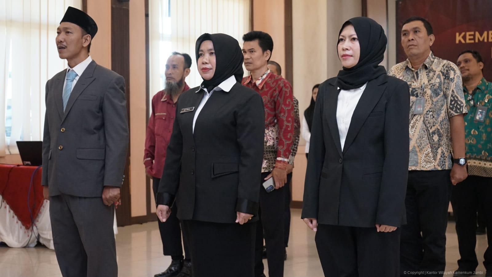 Tingkatkan Sinergitas, Kakanwil Kemenkum Jambi Hadiri Pelantikan Kakanwil dan Pejabat ...